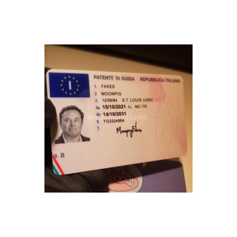 Fake driver license Italy